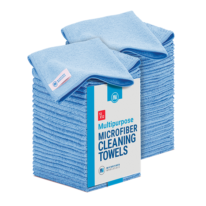 12 x 12 All Purpose Microfiber Towels - Bulk Cleaning Cloths ...