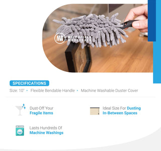 Microfiber Mini Duster - Hand Held Chenille Dusters For Desks ...